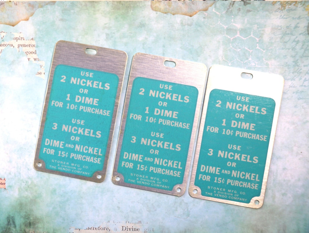 1 Vintage Vending Machine Instruction Plate - Etsy
