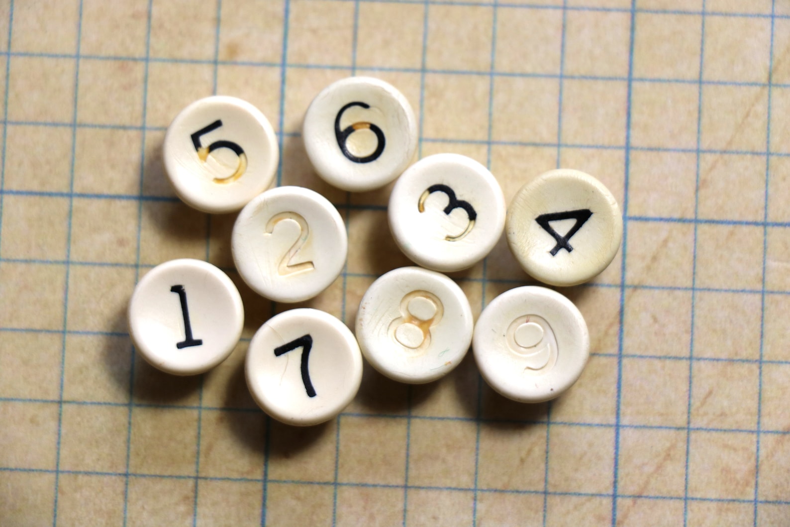 1 Vintage Adding Machine Number and Month Key - Etsy