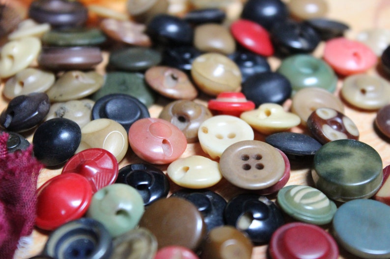 10 Vintage Vegetable Ivory Buttons - Etsy