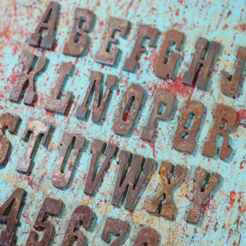 Small Metal Letters - Etsy