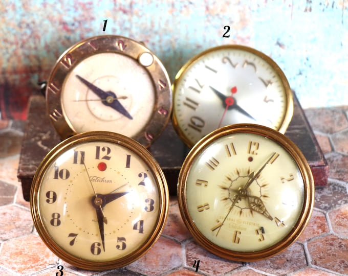 Antique GILBERT Clock Face Farmhouse Decor Industrial Salvage Metal ...