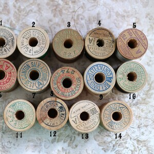 1 Vintage Stamped Spool - Etsy