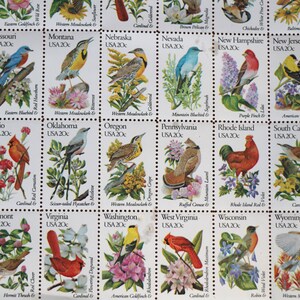1 Vintage 20 Cent State Bird Postage Stamp - Etsy