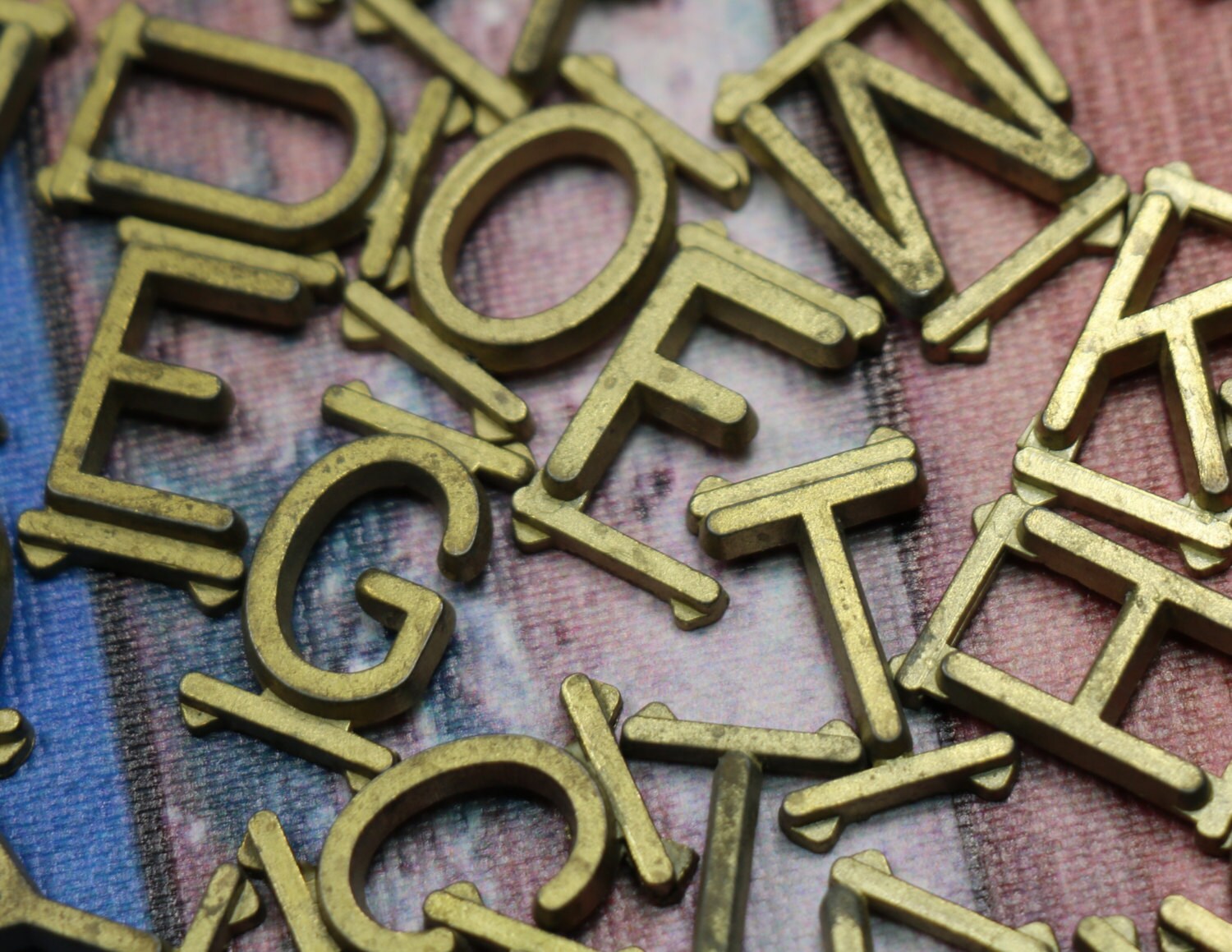 3 Vintage Brass Letters | Etsy