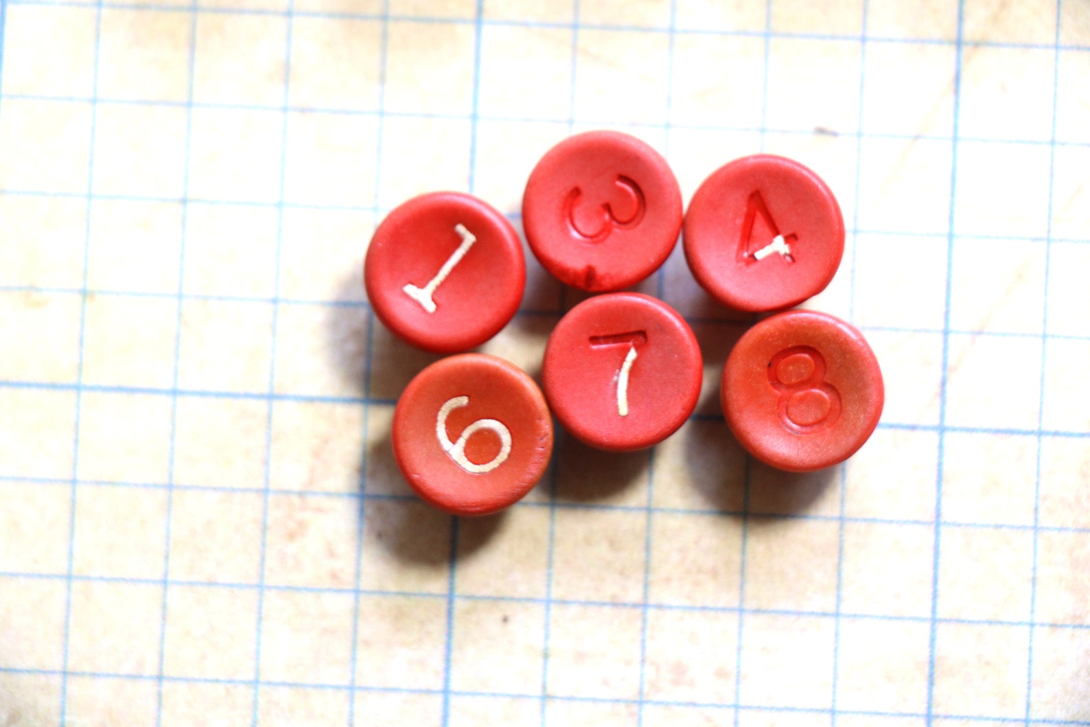 1 Vintage Adding Machine Number and Month Key - Etsy