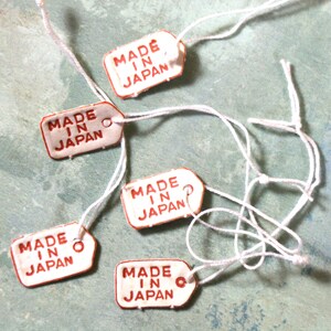 2 Vintage 'made in Japan' Paper Jewelry Tags - Etsy