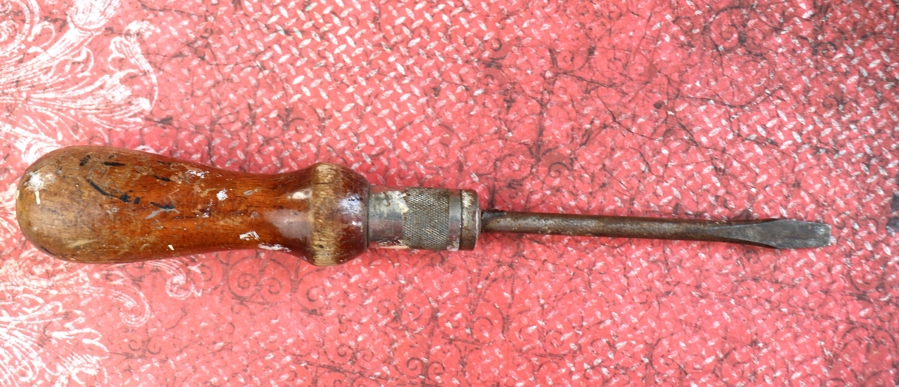 1 Antique Screwdriver With Wooden Handle - Etsy