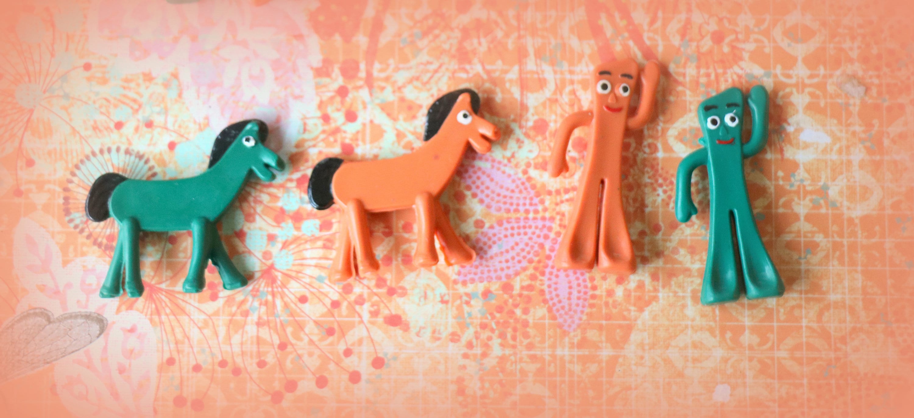 Vintage Mini Gumby and Pokey Pair Miniature Toys Toys etna.com.pe