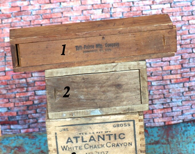 1 Vintage/antique Small Wooden Box - Etsy