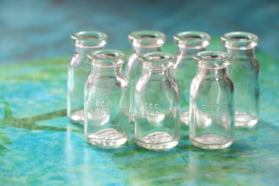 1 Vintage Glass 5cc/6cc Injection Vial | Etsy
