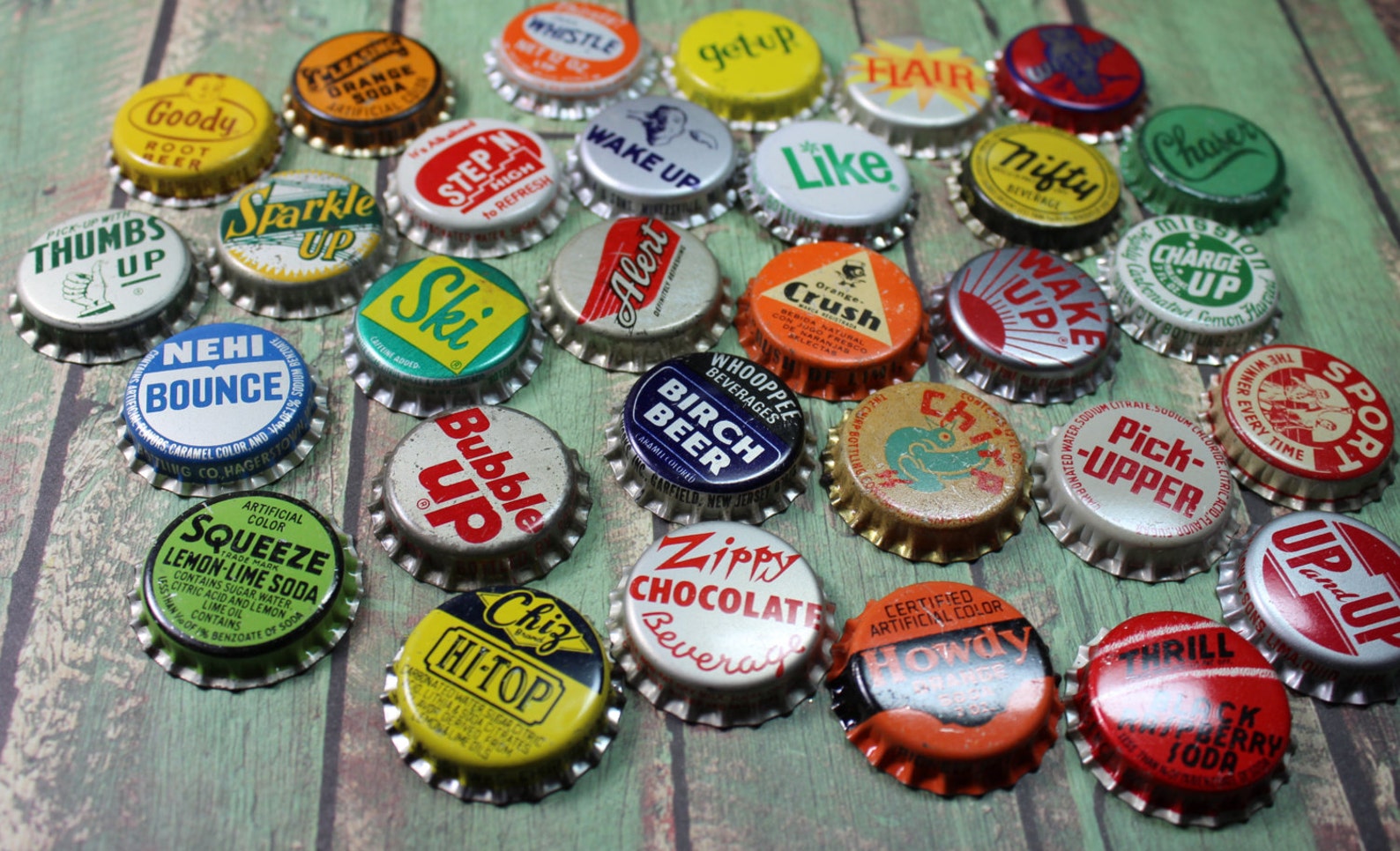 1 Vintage Bottle Cap With Fun Words - Etsy