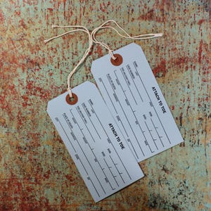 1 Vintage Authentic Toe Tag for Morgue or Halloween - Etsy