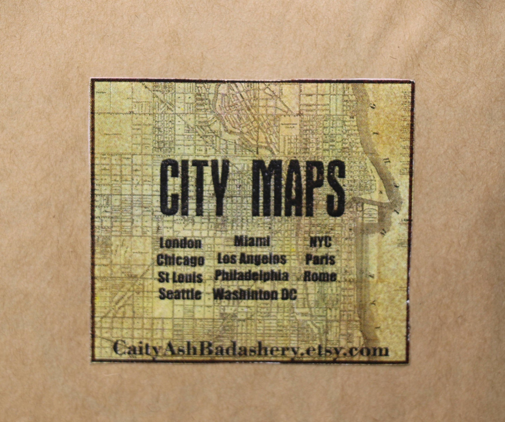 1 Pack of Vintage City Walking Map Pieces - Etsy