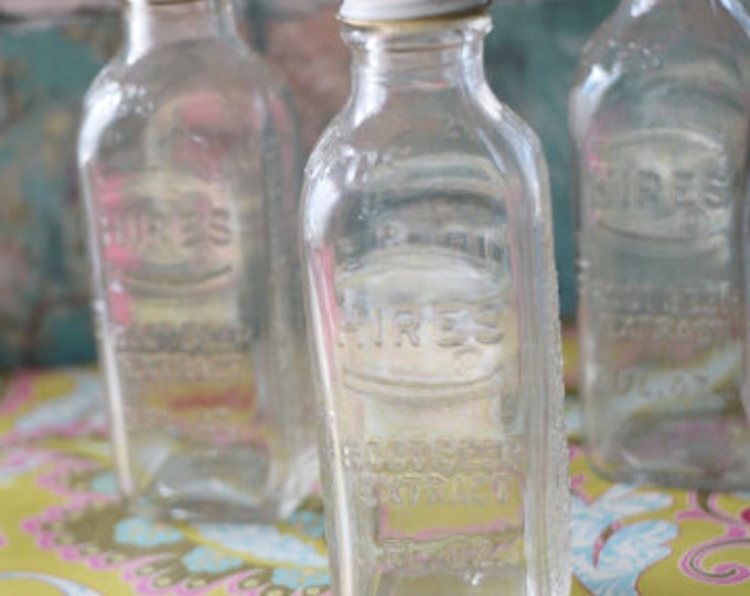 1 Vintage Hires Root Beer Extract Bottle - Etsy