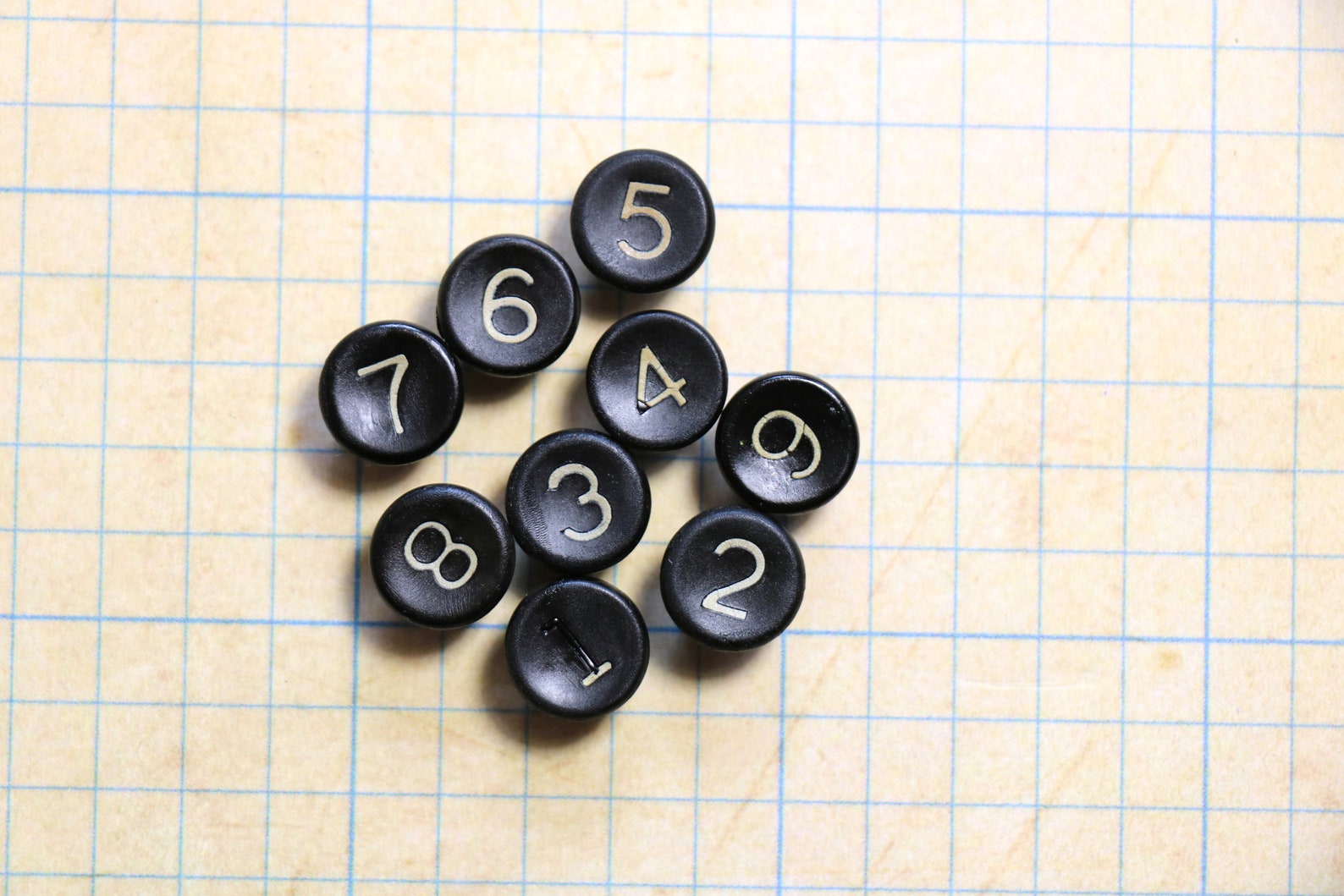 1 Vintage Adding Machine Number and Month Key - Etsy