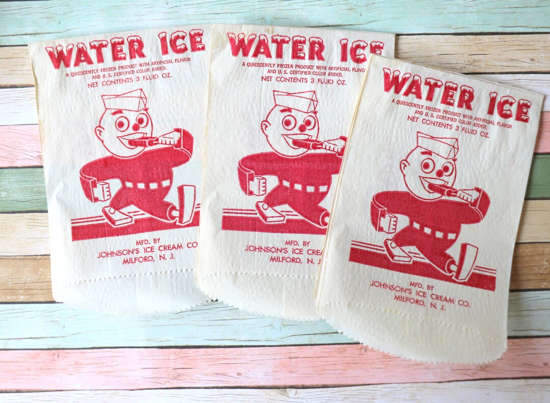 3 Vintage Water Ice (A Quiescently Frozen Product) Wrapper - Etsy