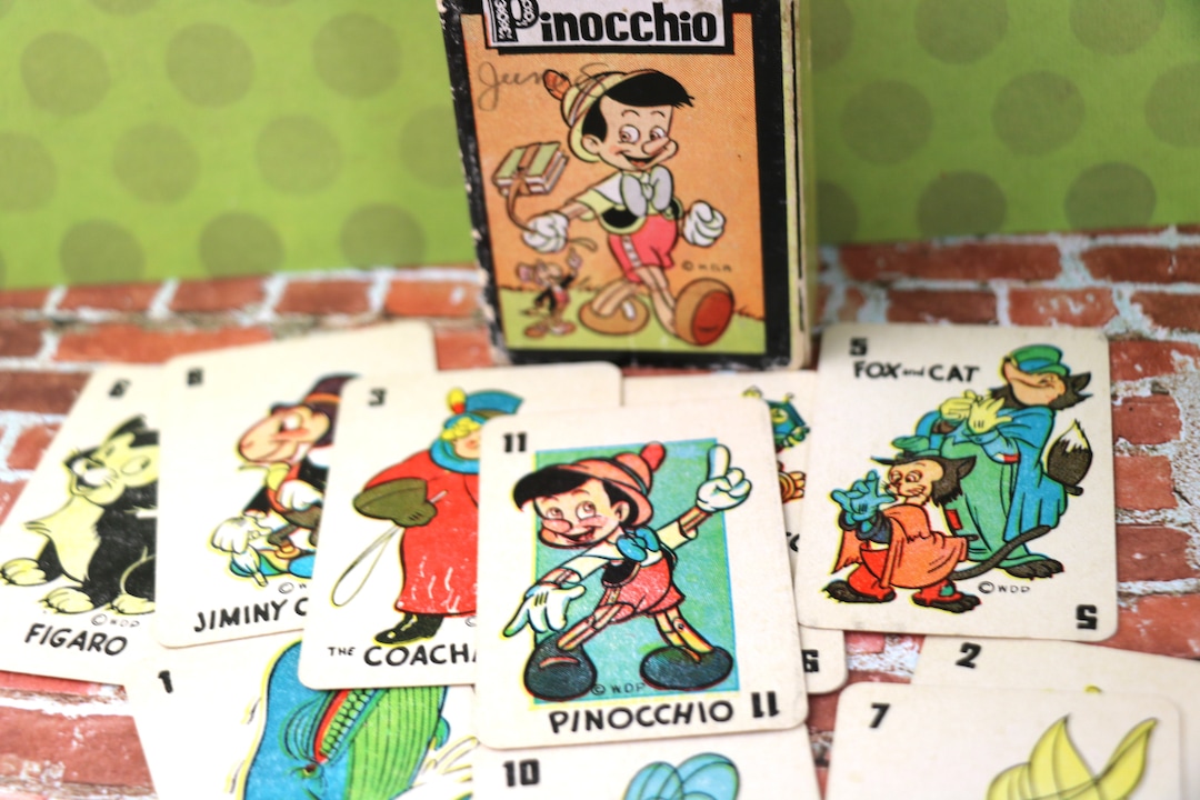 Vintage Pinocchio Cards - Etsy