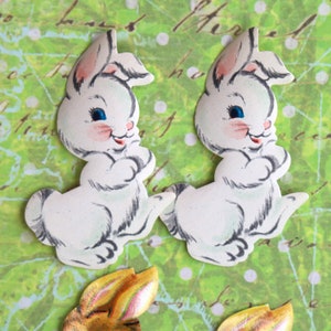 2 Vintage Dennison Bunny Stickers - 4 Choices - Etsy
