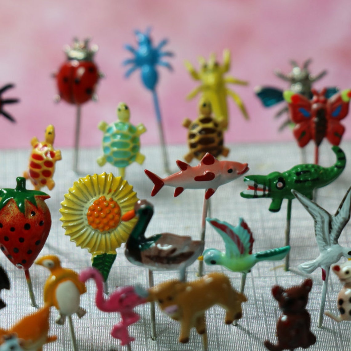 1 Vintage Tiny Metal Stick Pin - Etsy