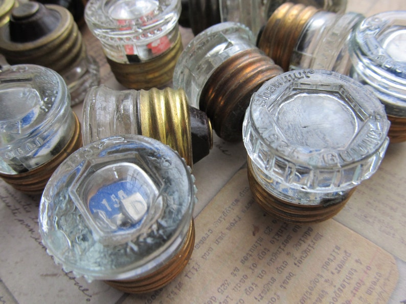 2 Vintage Glass Fuses | Etsy