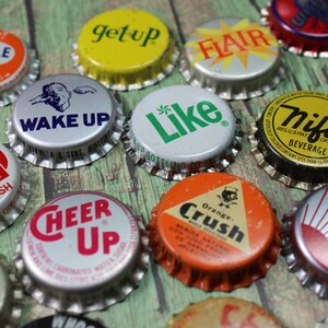 1 Vintage Bottle Cap With Fun Word(s) - Etsy