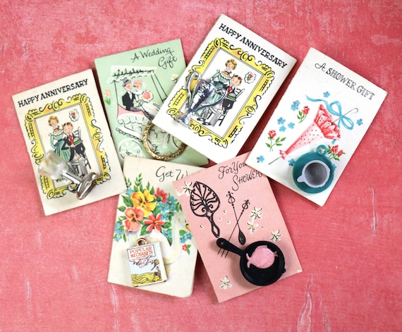 1 Vintage 1950's Commodore Gift Card With Charm - Etsy