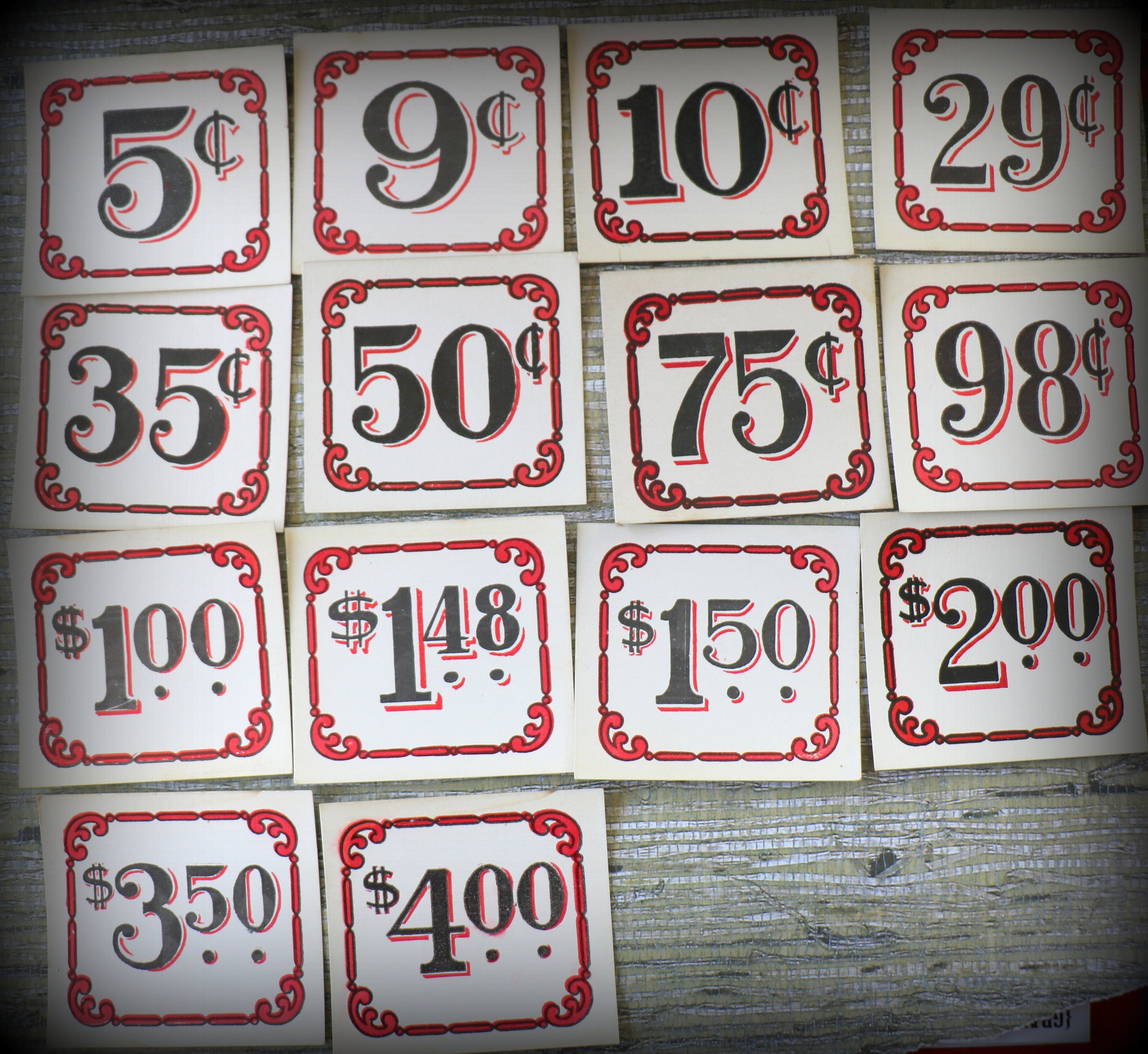 1 Antique Large Price Tag | Etsy