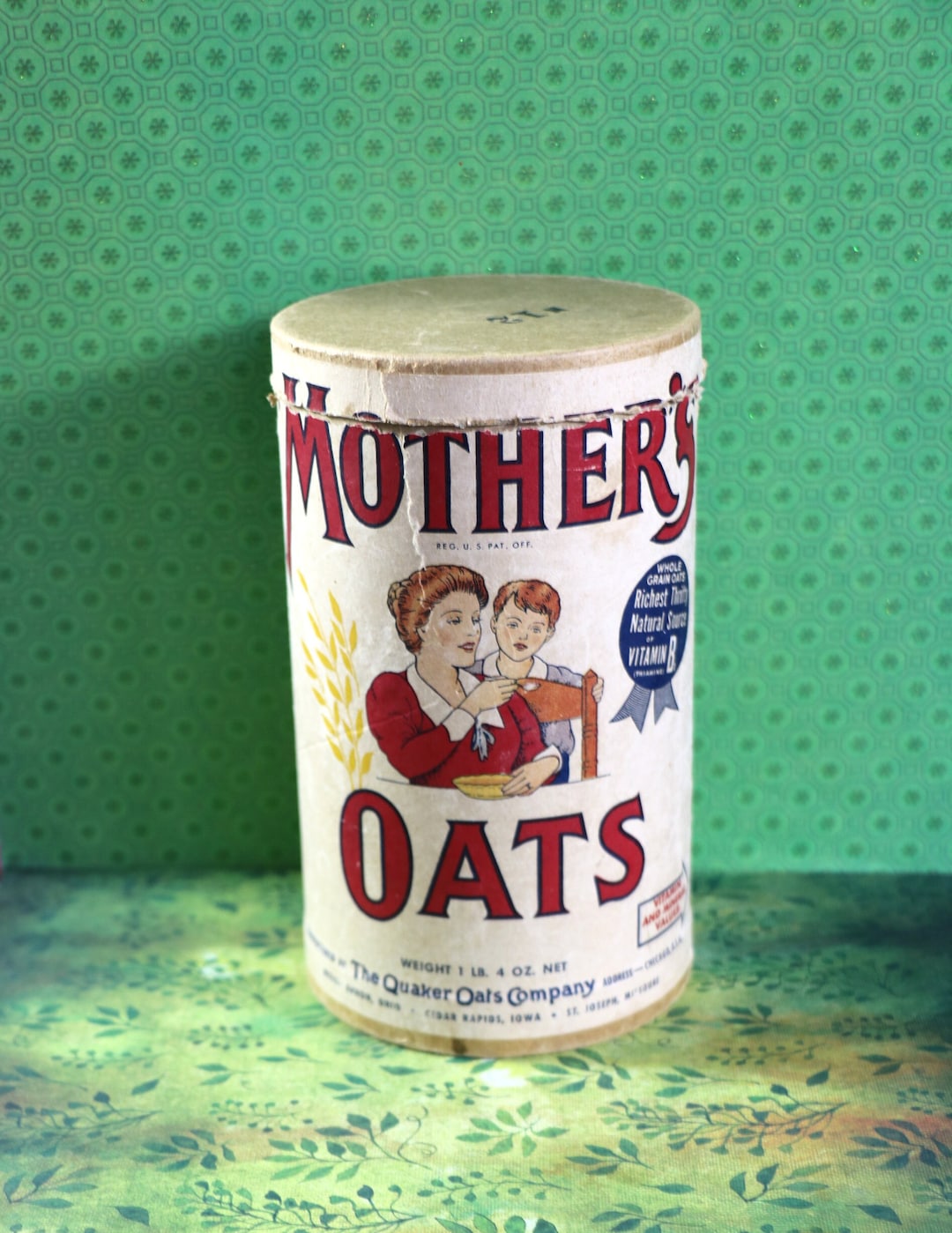 Antique Mother's Oats (quaker Oats) Container - Etsy