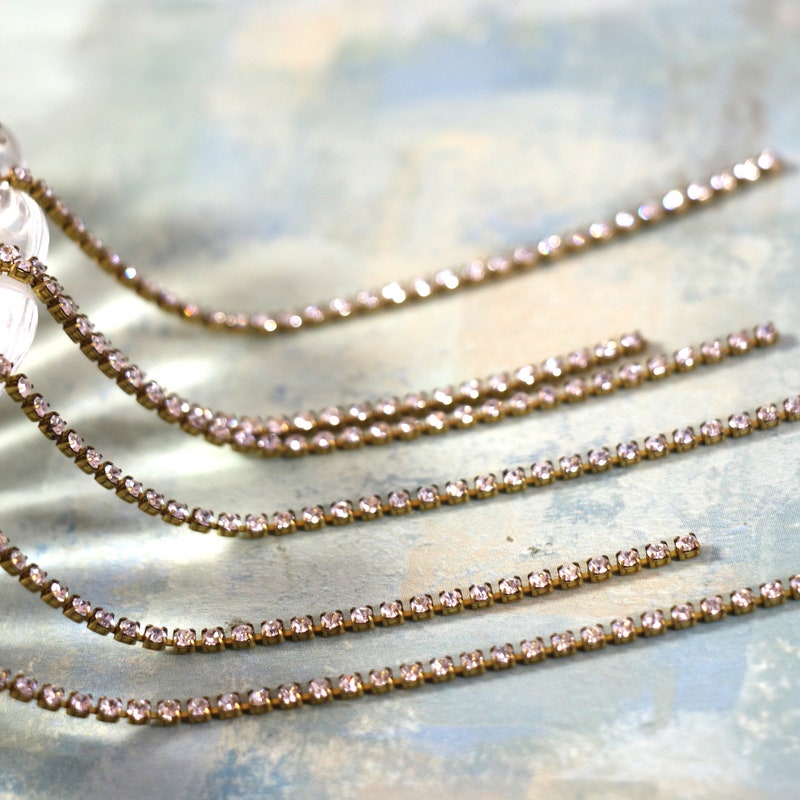 Rhinestone Chain - Etsy