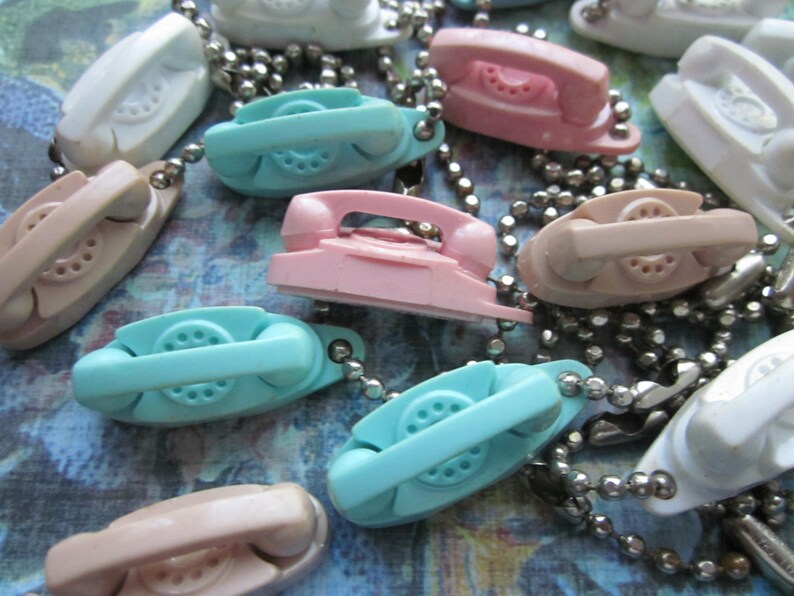 1 Vintage Bell Telephone Princess Phone Key Chain | Etsy