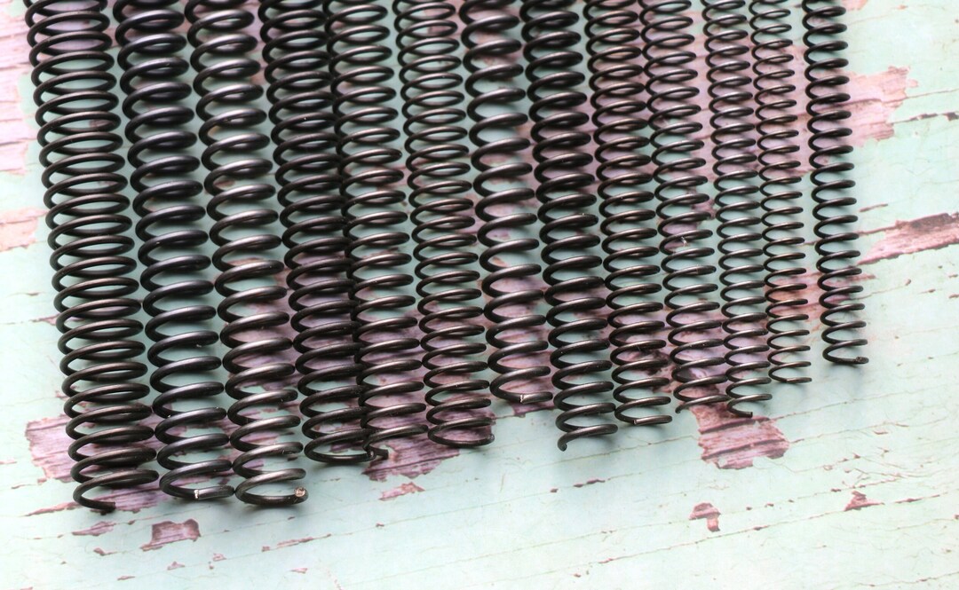 1 Vintage Large Industrial Steel 10 Inch Compression Spring - Gauge ...