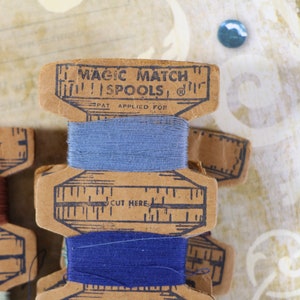 1 Vintage 1950's Set of "magic Match" Thread Spools - Etsy