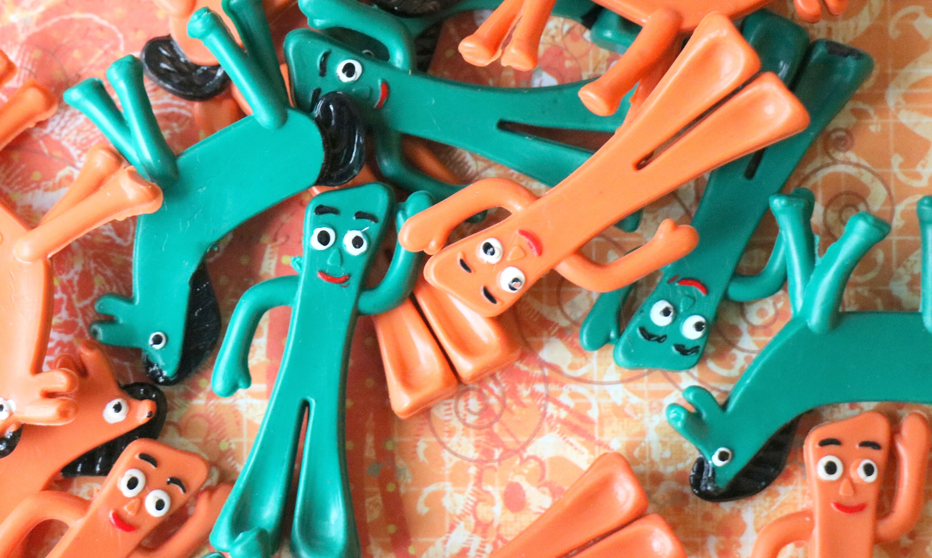 Vintage Mini Gumby and Pokey Pair Miniature Toys Toys etna.com.pe