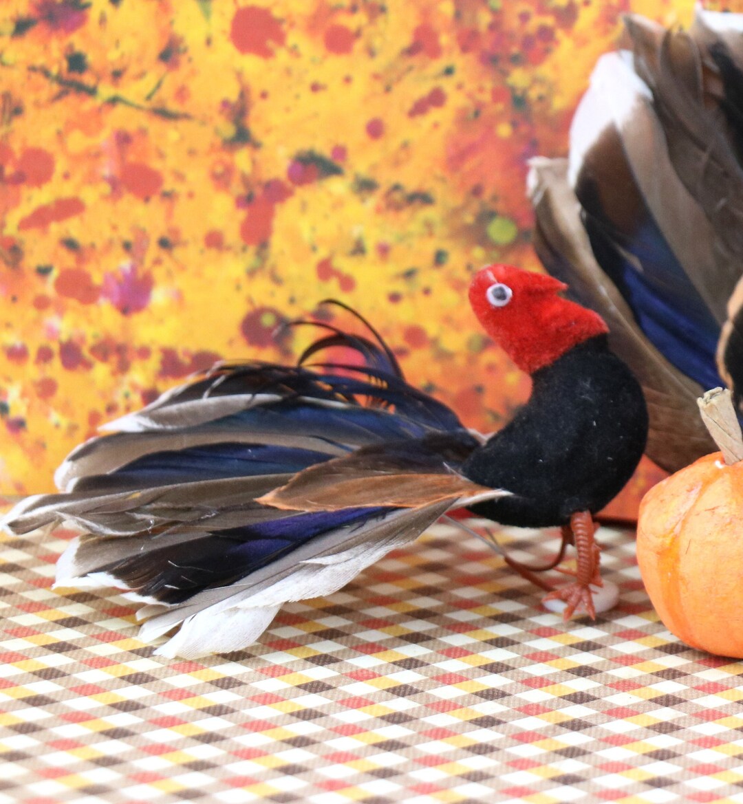 1 Vintage Miniature Thanksgiving Turkey Craft Supply - Etsy