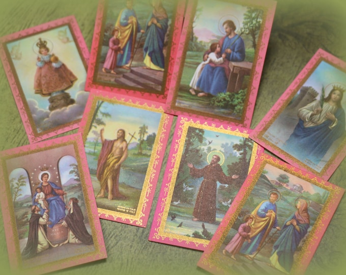 5 Vintage Religious Cards From Italy - Etsy