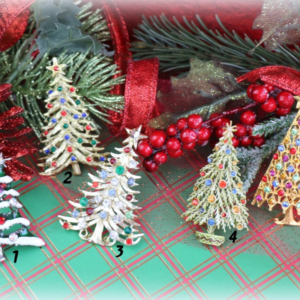 Christmas Tree Brooch - Etsy