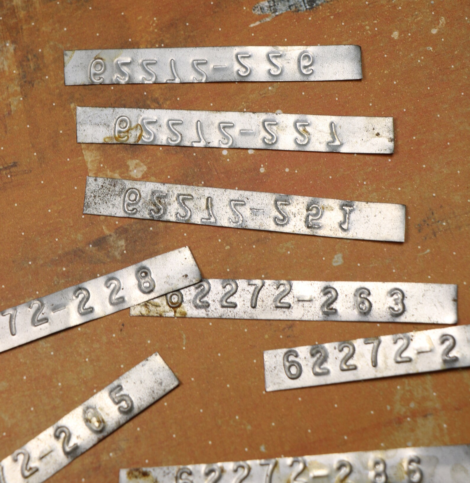 1 Vintage Aluminum Embossed Cargo Tag Number - Etsy