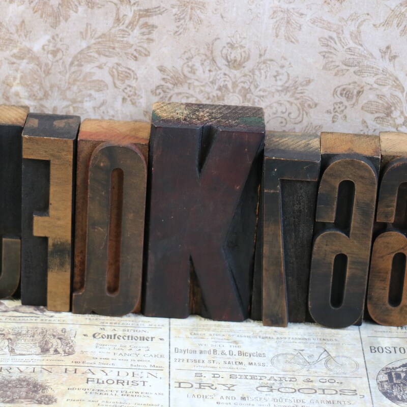 Letterpress Blocks - Etsy