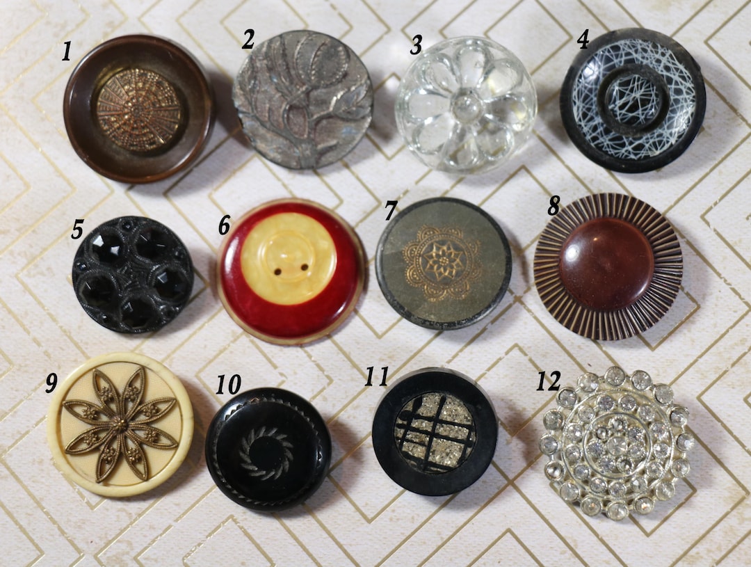1 Antique/vintage Large Button - Etsy