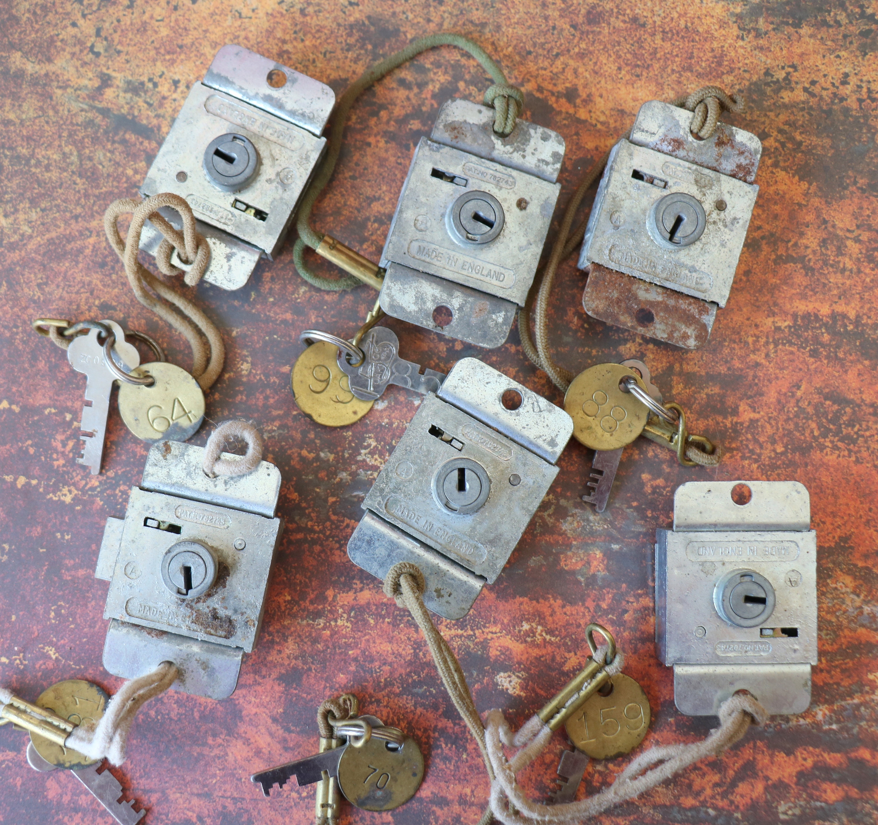 1 Vintage Cabinet Lock with Working Key | Etsy