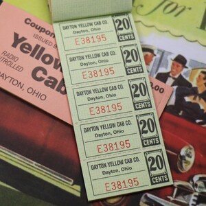 1 Vintage Yellow Cab Ticket Book - Etsy