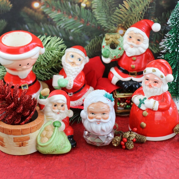 Ceramic Santa - Etsy