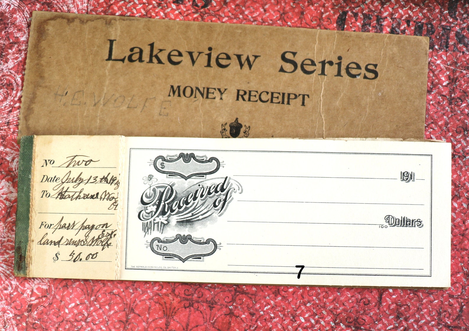 1 Antique/vintage Book of Receipts, Promise to Pay and the Such - 7 ...