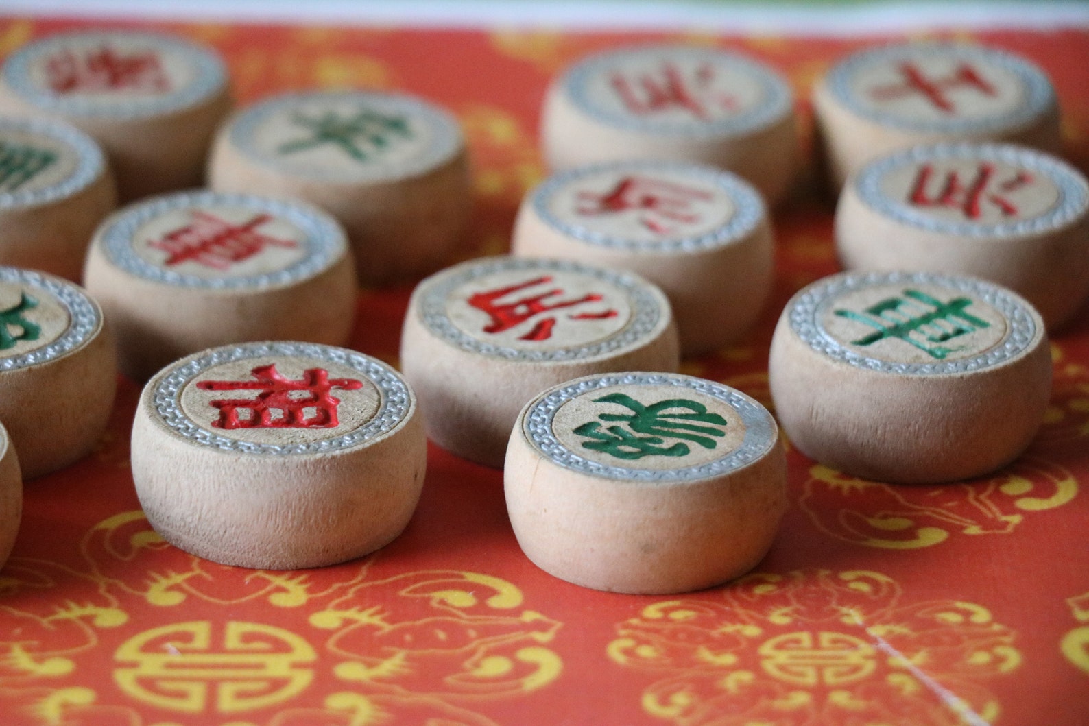 3 Vintage Wooden Chinese Checker Pieces - Etsy