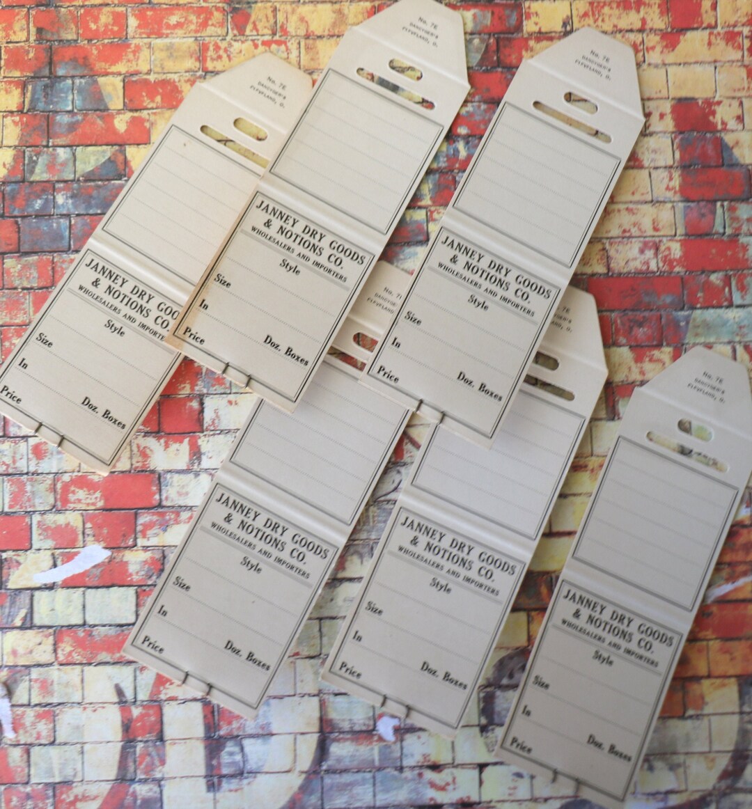 2 Antique Dry Goods Store Merchandise Tags - Etsy