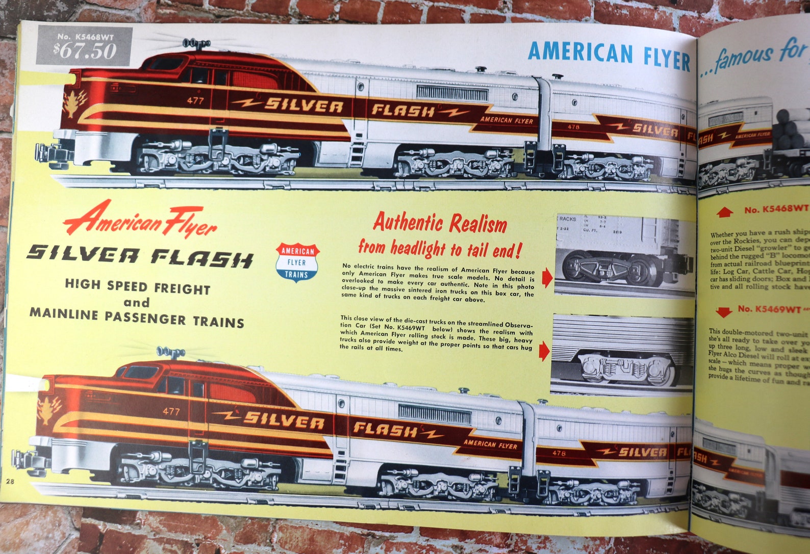 Vintage 1954 Gilbert Catalog Featuring American Flyer Trains - Etsy