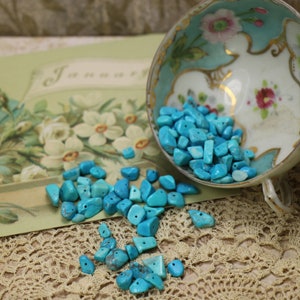10 Natural Turquoise Pieces Beads - Etsy