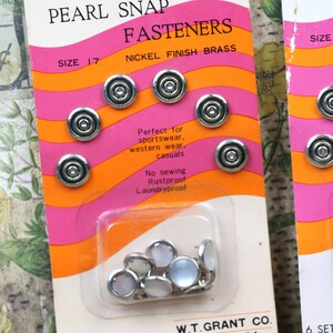 1 Pack of Unused Vintage Snaps - 6 to Choose From - Etsy