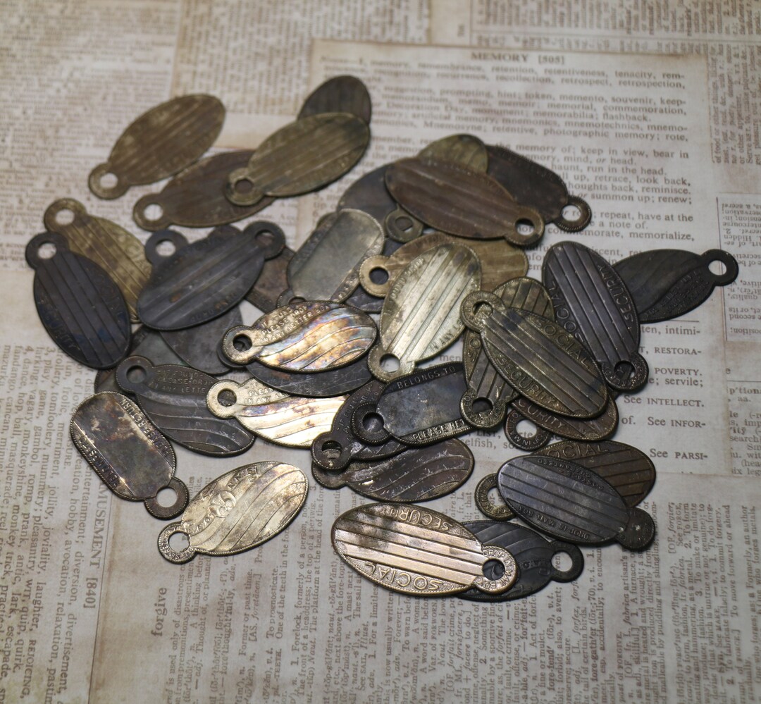 1 Vintage Metal Unused Key Tag - Etsy