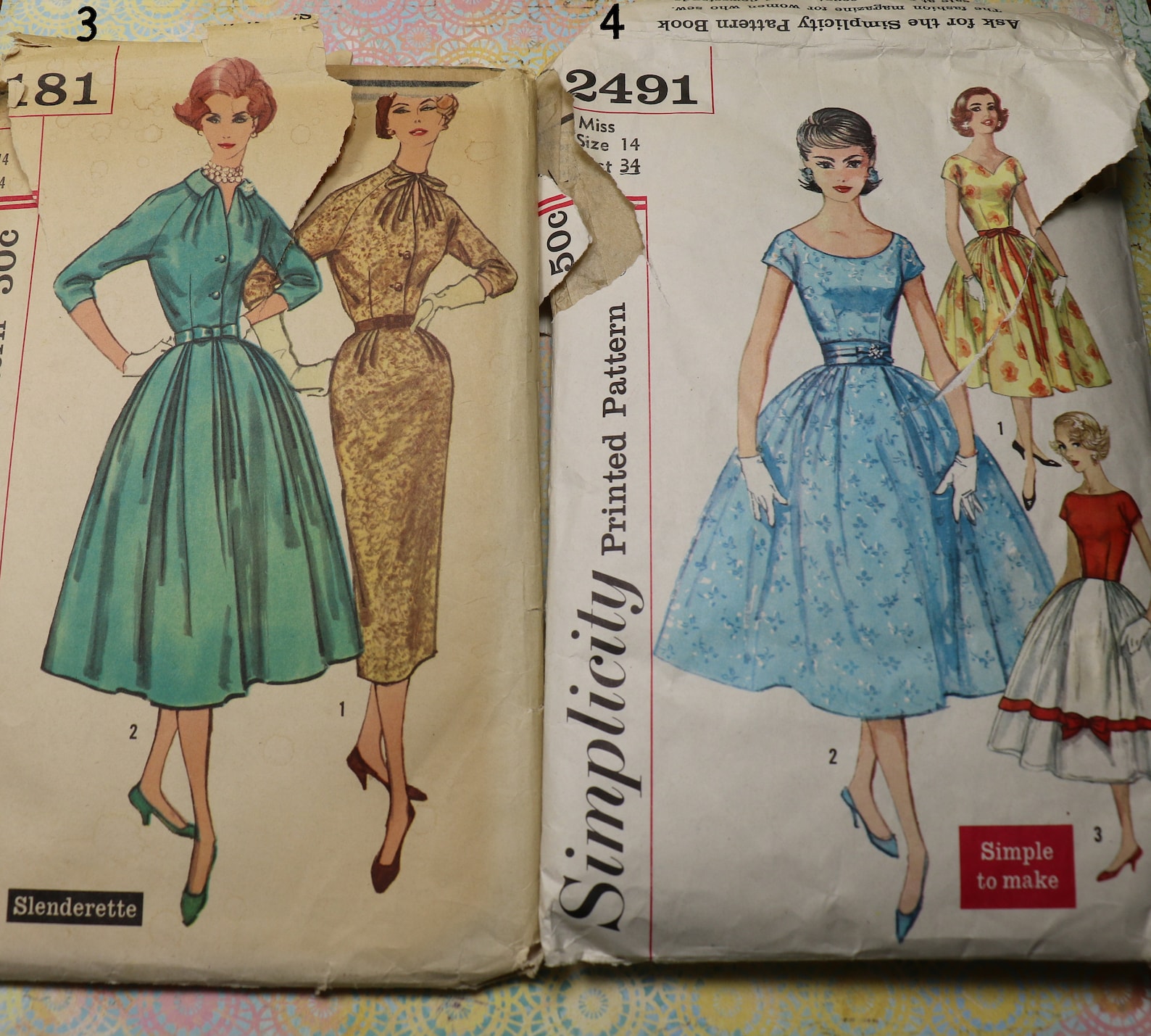 1 Vintage Simplicity Dress Pattern - Etsy